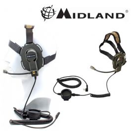 Midland Bow - M EVO Military Style Headset for 2 Pin Midland Radios
